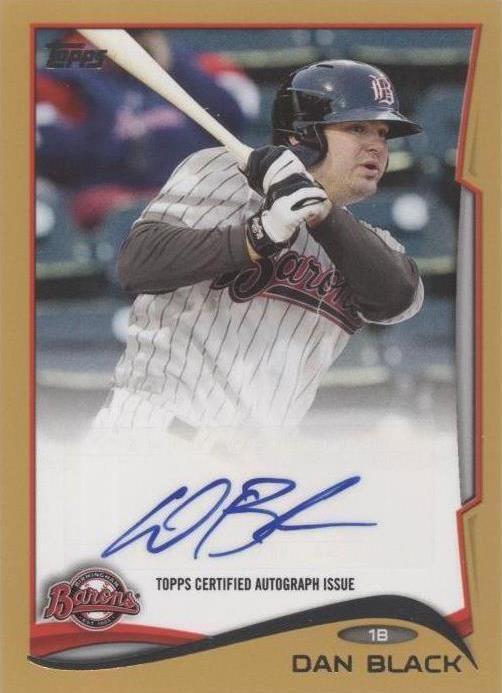 2014 Topps Pro Debut - Autographs Dan Black #PDA-DB Gold /50 (AU, RC ...