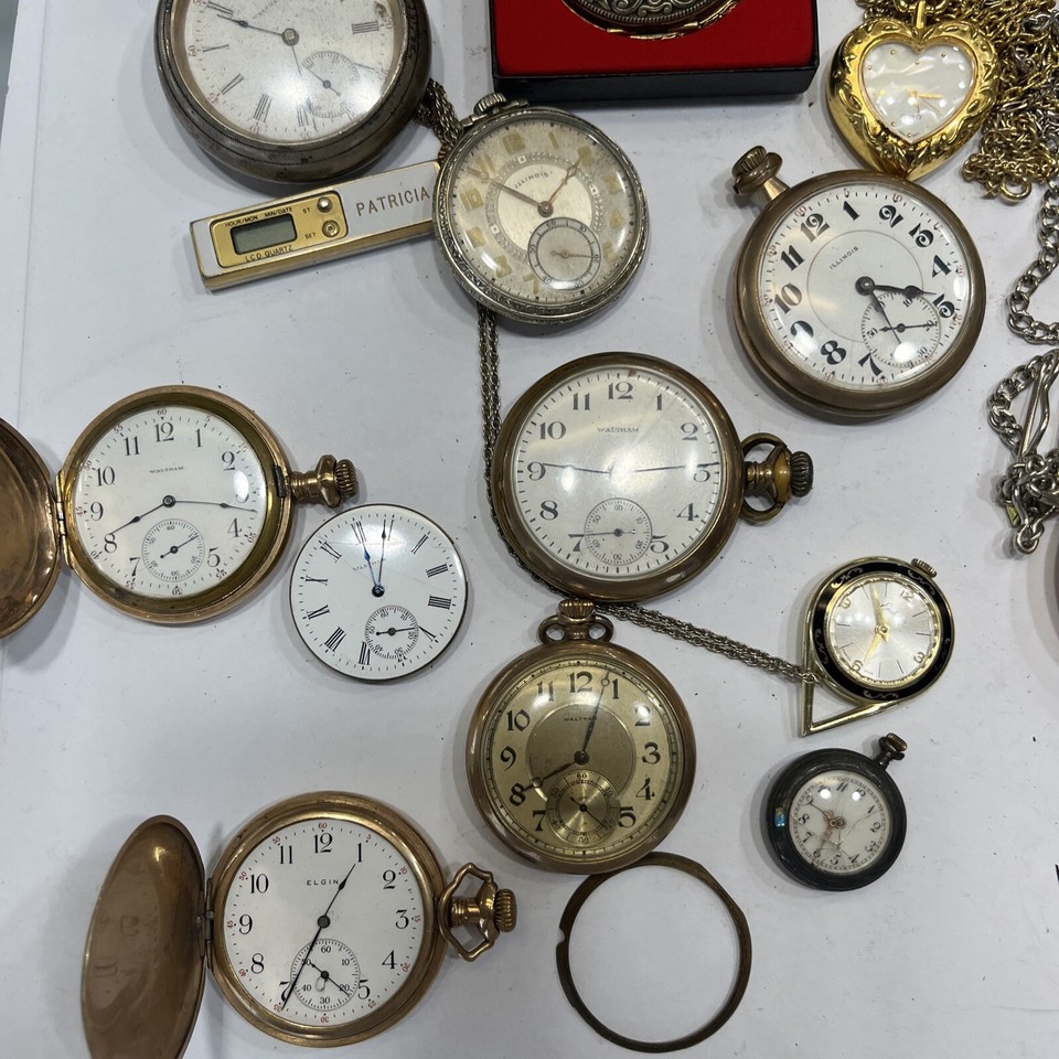 Stunning Lot Of 26 Pocket Watches & Movements | eBay