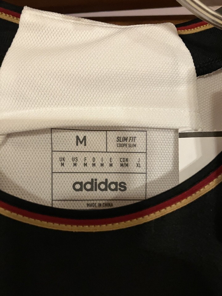 ADIDAS GERMANY DEUTSCHLAND 22/23 WHITE HOME JERSEY HJ9606 WORLD CUP ...