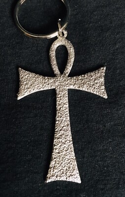 Pewter EGYPTIAN CROSS Ankh Eternal Life Nile Silver Metal Keychain J | eBay