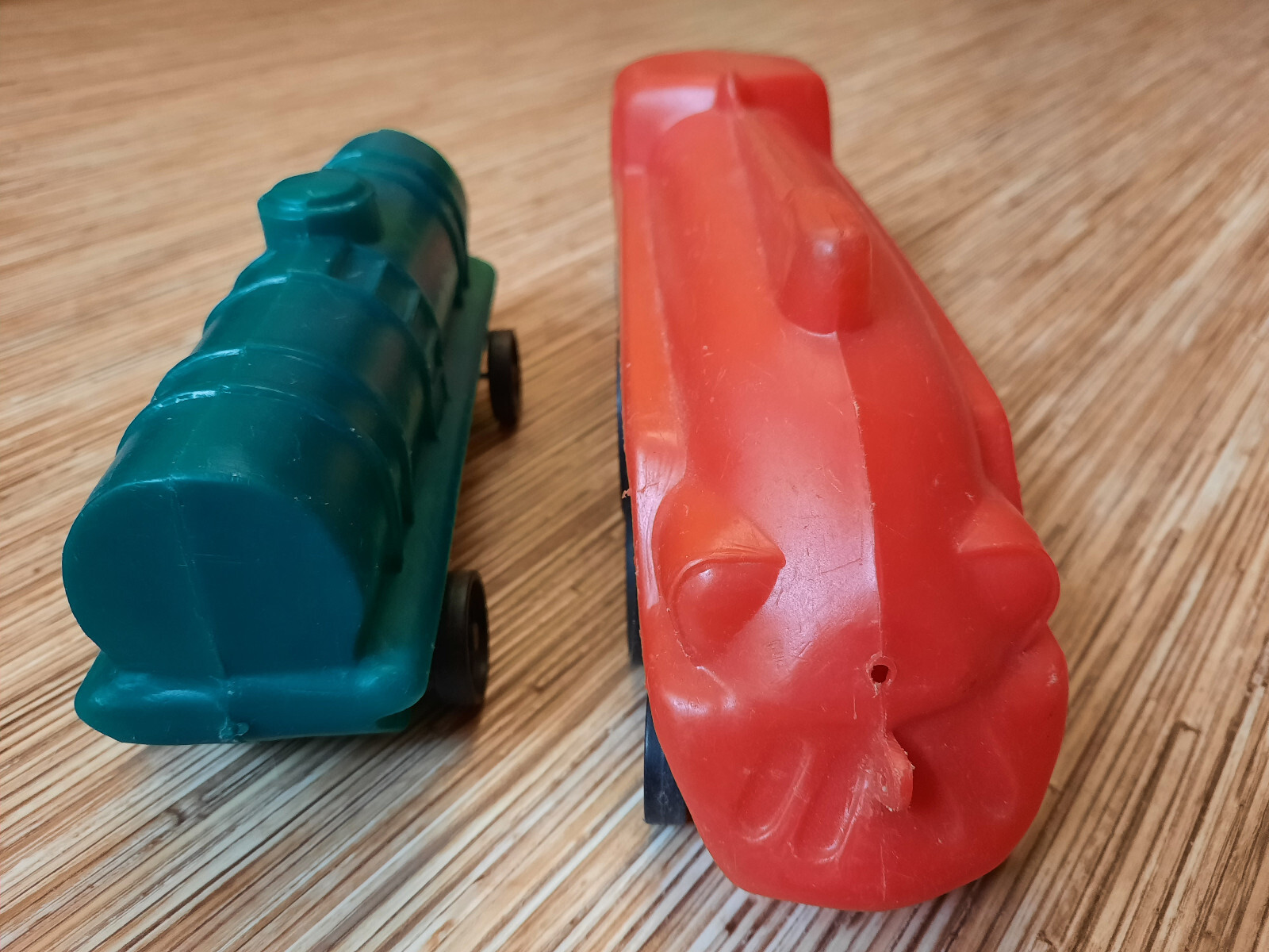 Super RARE Vintage Plastic Train Locomotive & Train Russian Soviet Toy ...