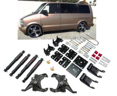 Astro Van 1995-2002 Lowering 2" Front 3.5" Rear Drop Kit with Shocks | eBay