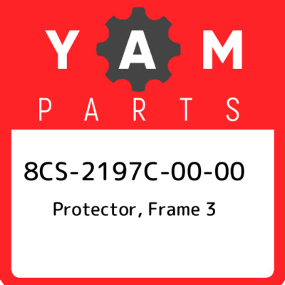 8CS-2197C-00-00 Yamaha Protector, frame 3 8CS2197C0000, New Genuine OEM ...