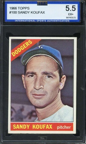 1966 TOPPS #100 SANDY KOUFAX ISA 5.5 DODGERS DP HOF *K5805 | eBay