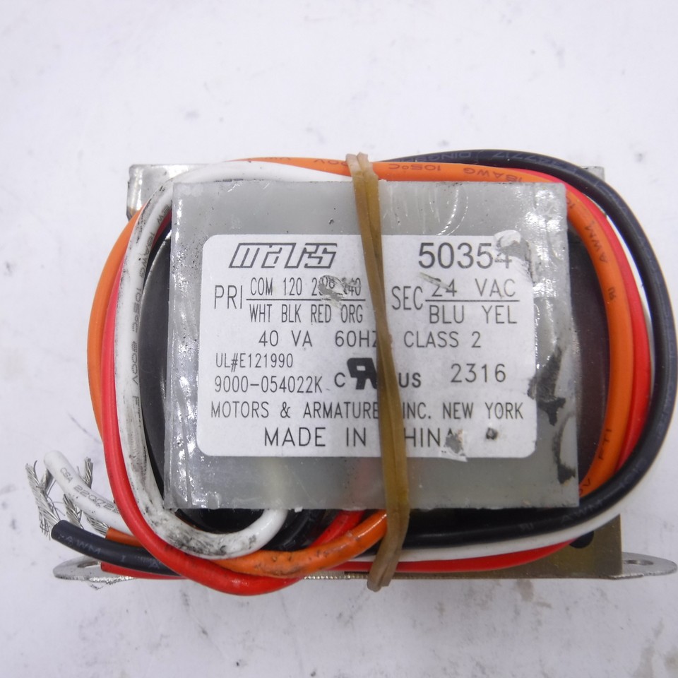 Mars Control Transformer 50354 40VA Primary 120 208 240 Secondary 24V ...