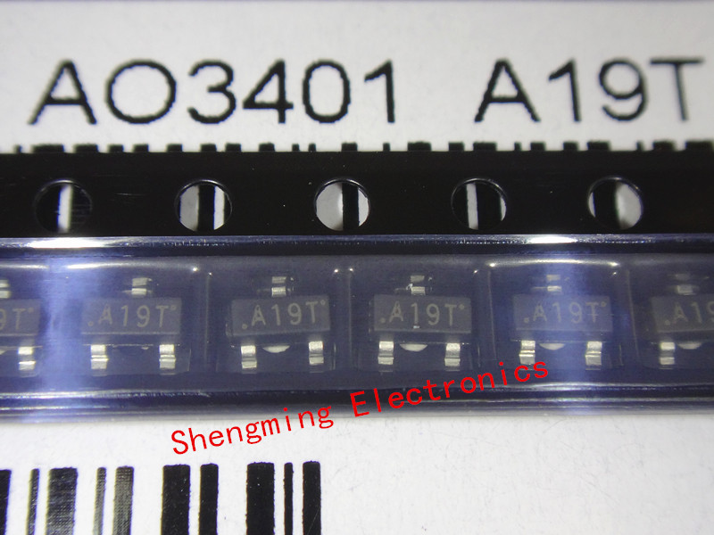 100PCS AO3401 A19T SOT-23 P-Channel MOSFET TRANSISTORS | eBay