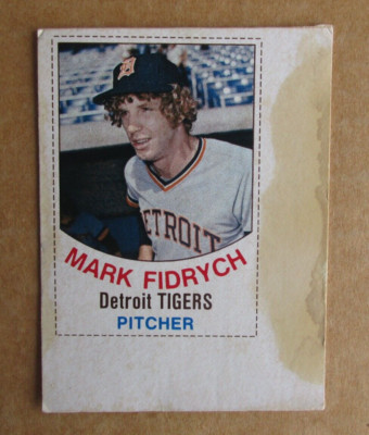 1977 HOSTESS BASEBALL MARK FIDRYCH #46 DETROIT TIGERS UNCUT TWINKIE ...