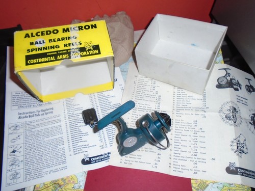 ALCEDO MICRON REEL WITH BOX & PAPERWORK ANTI-REVERSE DOES NOT WORK ...