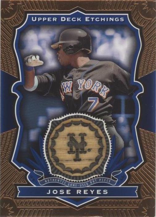 2004 Upper Deck Etchings - Baseball Etching Bats Jose Reyes #BE-JR Blue ...