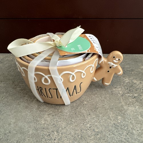 RAE DUNN Christmas Gingerbread Men Measuring Cups New 2024 | eBay