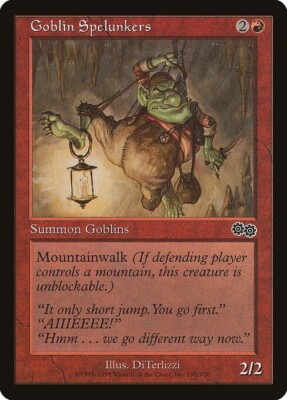 Goblin Spelunkers Urza's Saga Light Play MTG Magic DNA GAMES | eBay