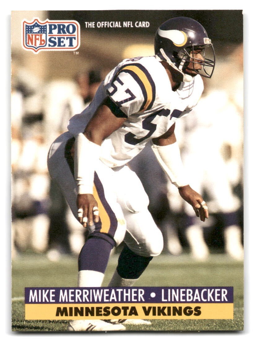 Mike Merriweather 1991 Pro Set #219 Minnesota Vikings FOOTBALL | eBay