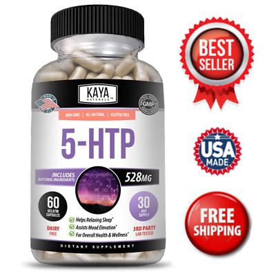5-HTP 60ct Serotonin Support Sleep Aid Calm Stress Anxiety Relief ...