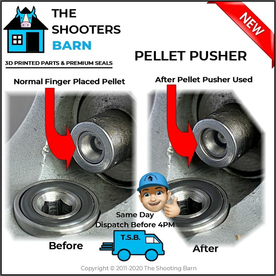 2 x Pellet Pusher Seating Tool Air Rifle Competition Better Consistency ...