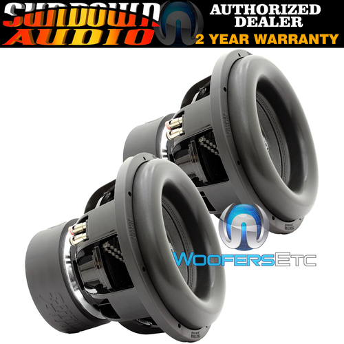 2 SUNDOWN AUDIO X-12 V.3 D1 PRO 12" DUAL 1-OHM 2000W RMS BASS ...