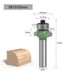 Round Over Edge Forming Profile Router Bit 8mm Shank 3/16" - 1/2 Radius ...