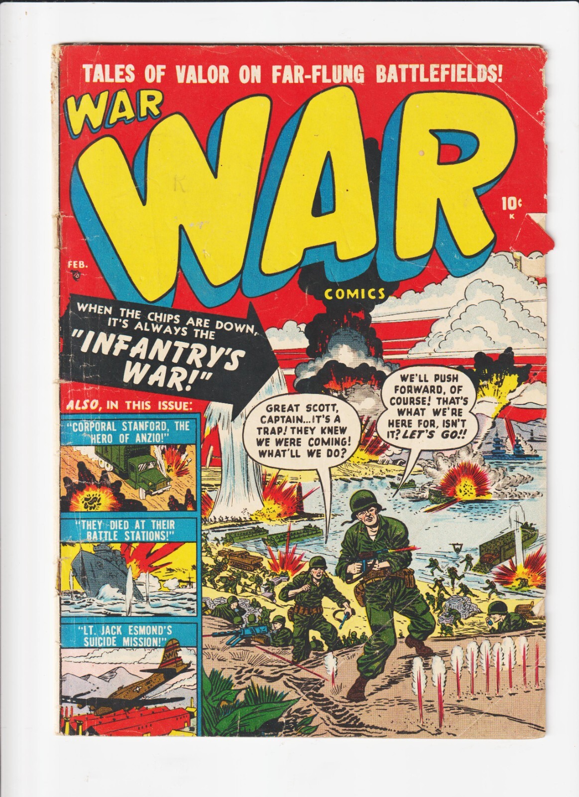 WAR COMICS #2 MARVEL COMIC / TALES OF VALOR ON FAR FLUNG BATTLEFIELDS ...