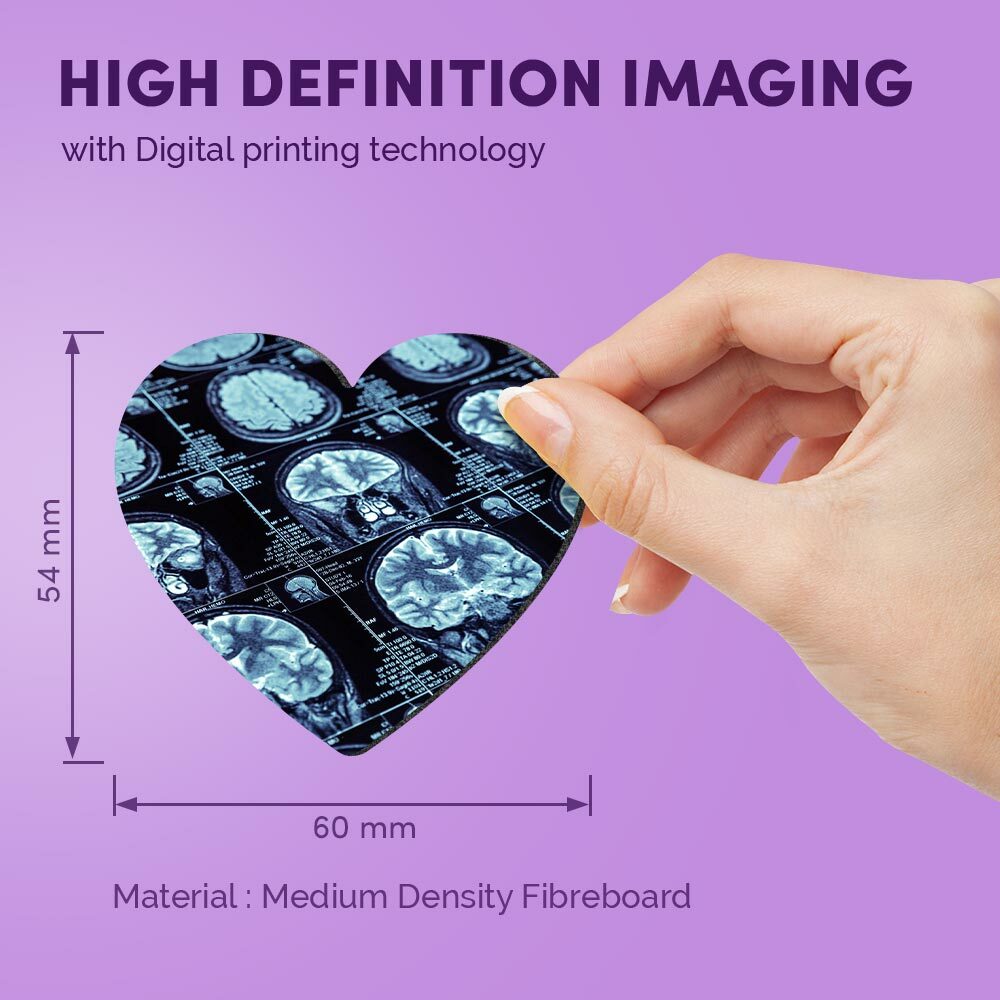 Heart MDF Magnets - MRI Brain Scan X-Ray Images #21826 | eBay UK