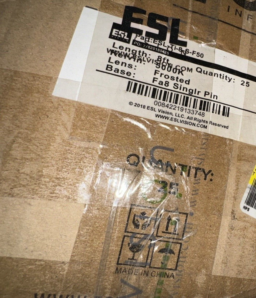 25 - ESL T8 8FT Led Tube Light Bulbs FA8 8 Foot Shop Lights Frosted ...