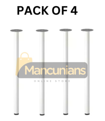 IKEA ADILS Table Legs White 70cm – Sturdy Steel Desk/Table Support ...