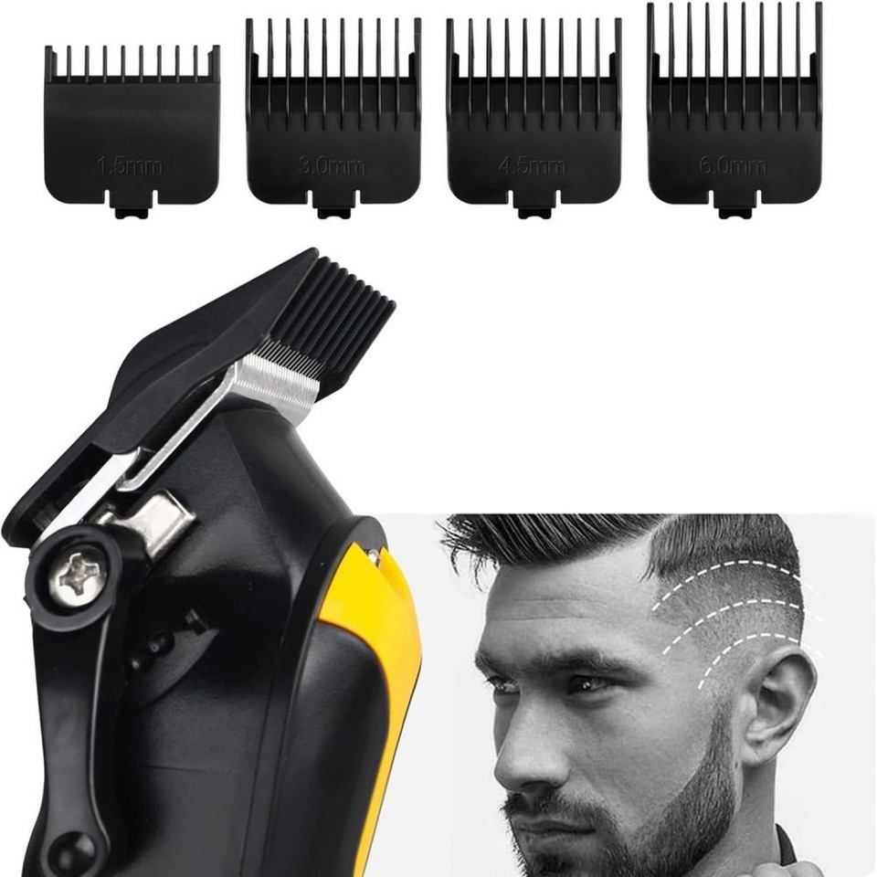 Men Cordless Hair Clipper Beard Trimmer Electric Hair Cutting Kit ...