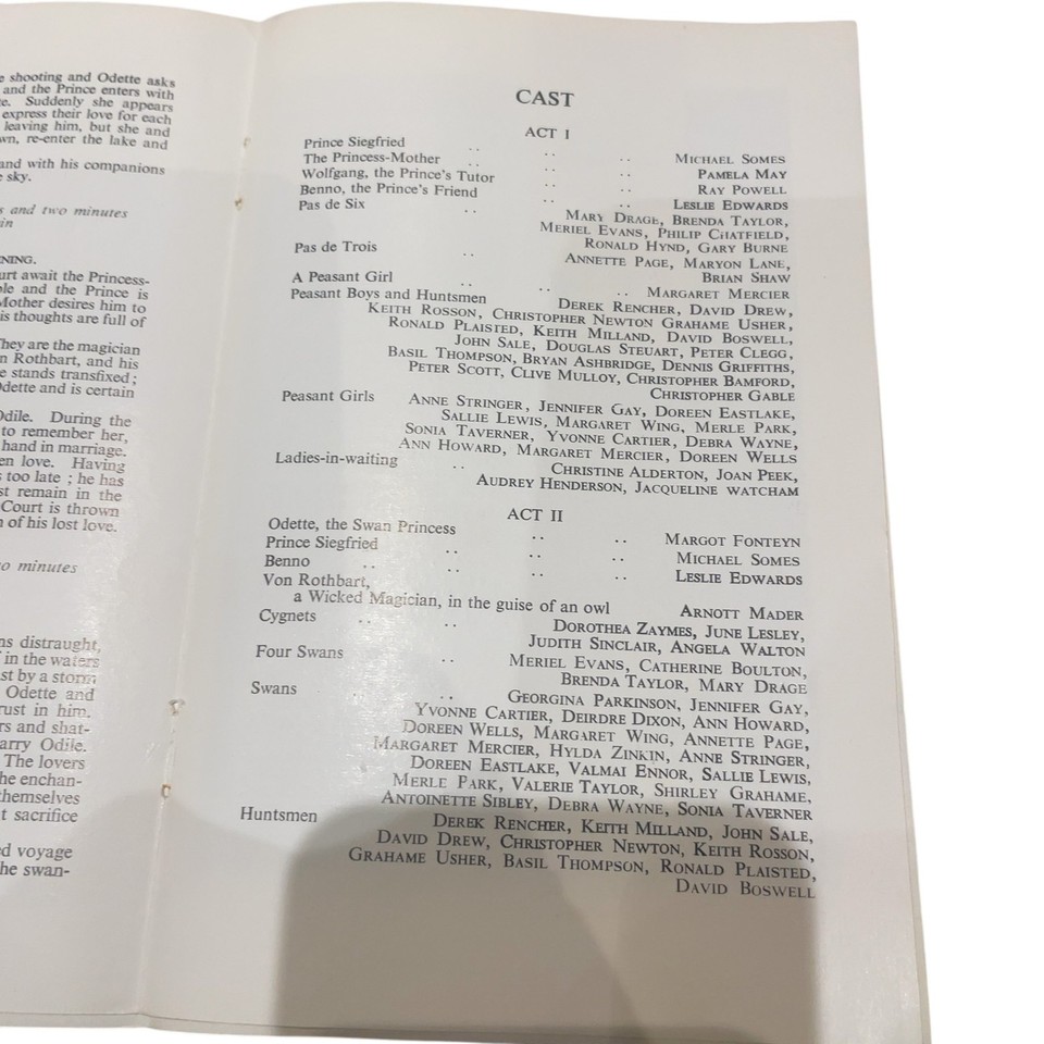 Royal Opera House Covent Garden Ballet Season 1956 Programme Signed ...