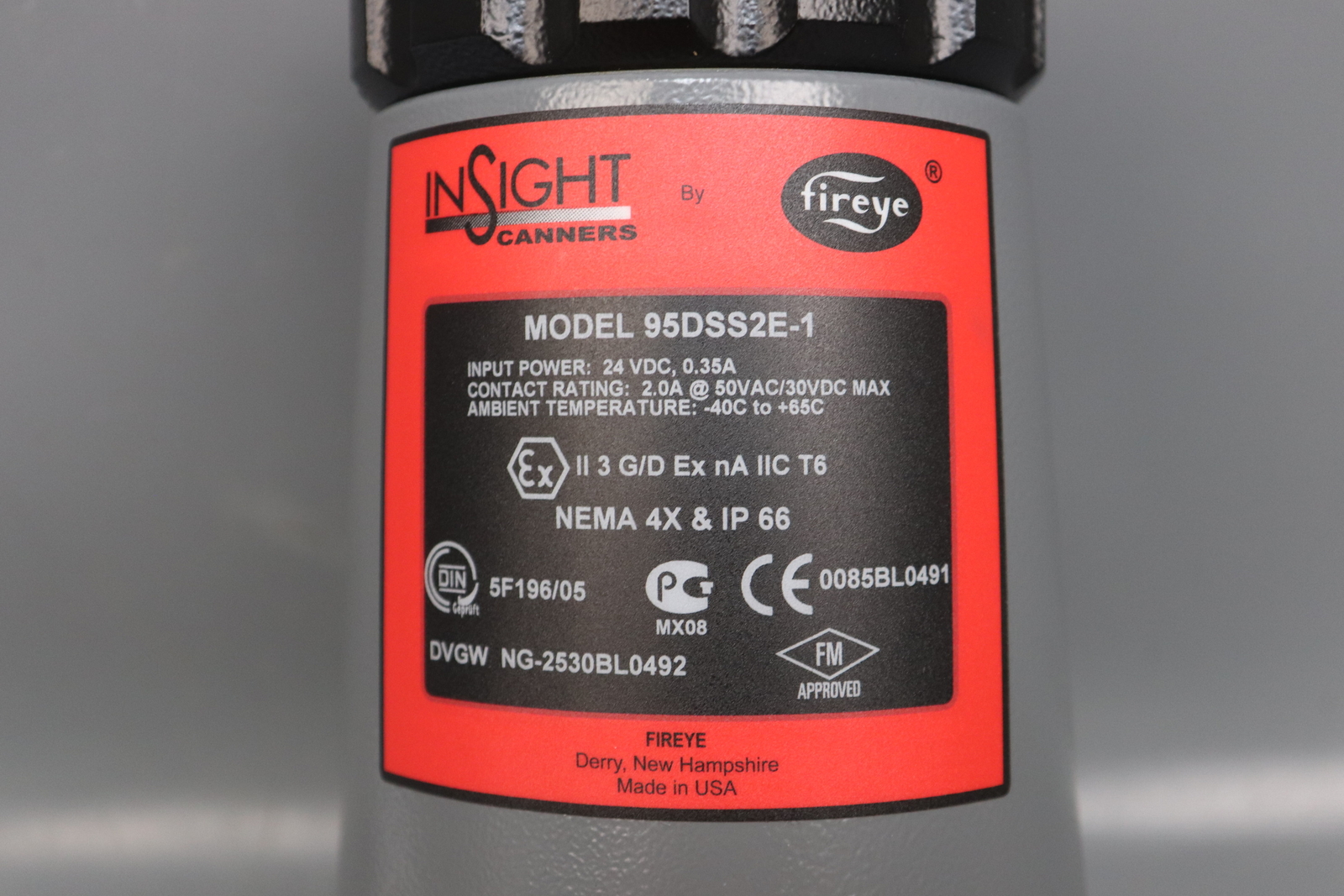 Fireye Insight Scanner 95DSS2E-1 Flame Scanner Dual Detector for sale ...