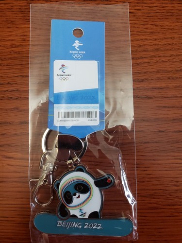 Bing Dwen Dwen Snowboard Snowboarding Keychain Beijing Winter Olympics ...