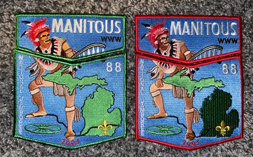 MERGED OA LODGE MANITOUS 88 373 206 GREAT SAUK 2005 JAMBOREE SET | eBay
