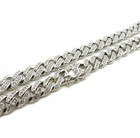 JASON MASK FRIDAY 13TH PENDANT SILVER CUBAN LINK CHAIN NECKLACE HIPHOP ...