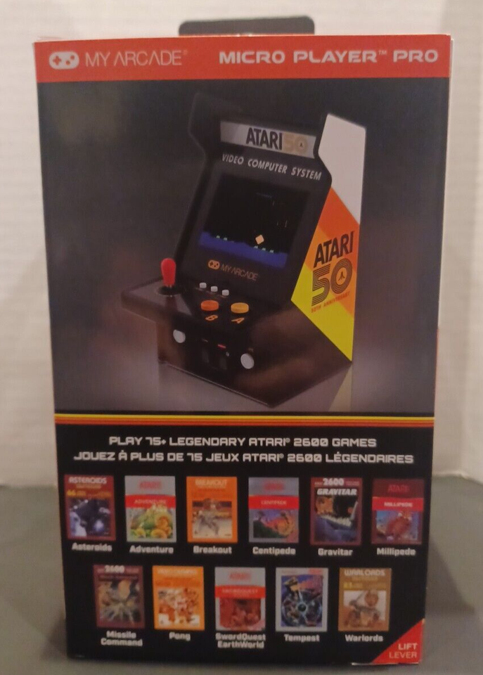 Atari My Arcade Micro Player Pro: 100 Video Games, 6.75" Mini Arcade ...