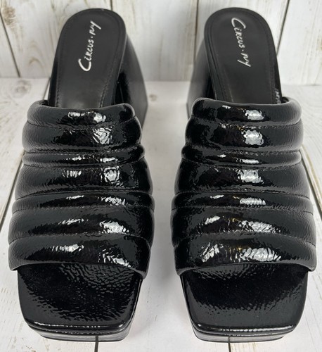 NEW Circus by Sam Edelman Marlie Block Heel Chunky Mule Clog Black Sz 6.5 | eBay