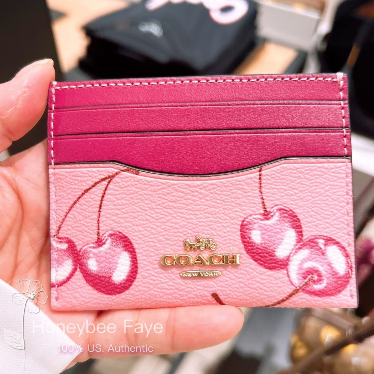 Discover the Charm of Coach Card Holder Cherry: A Comprehensive Guide ...