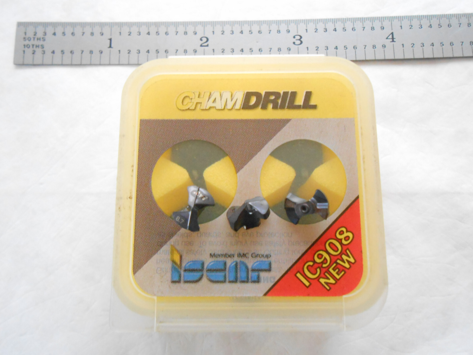 NEW 3PC. LOT ISCAR CHAMDRILL SOLID CARBIDE DRILL TIPS IDI 0343 , 11/32 ...