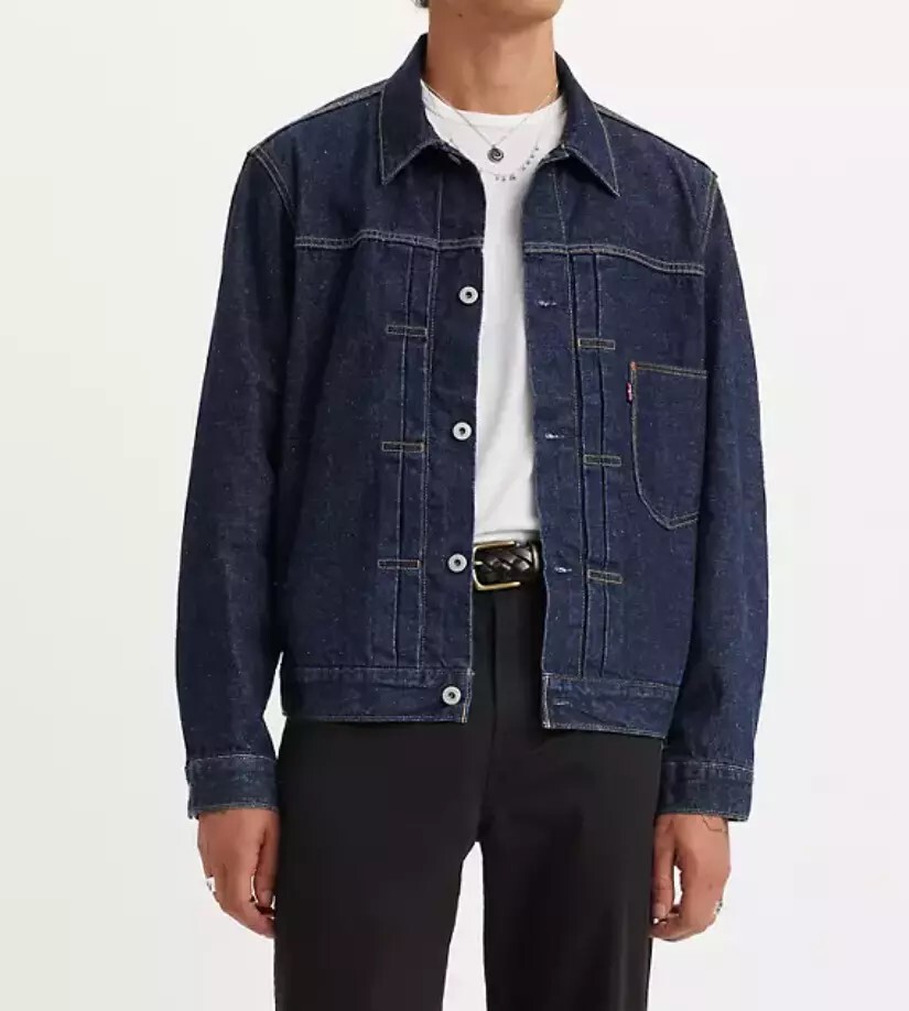 Levi's Premium Type 1 Denim Jacket Selvedge Trucker Men's Sizes S-XXL ...