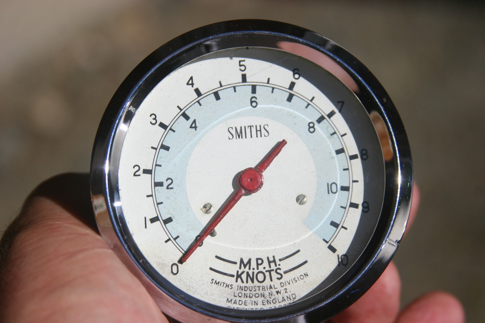 Vintage Smiths Marine Boat Speed MPH & Knots Speedometer 3 1/8" Gauge ...
