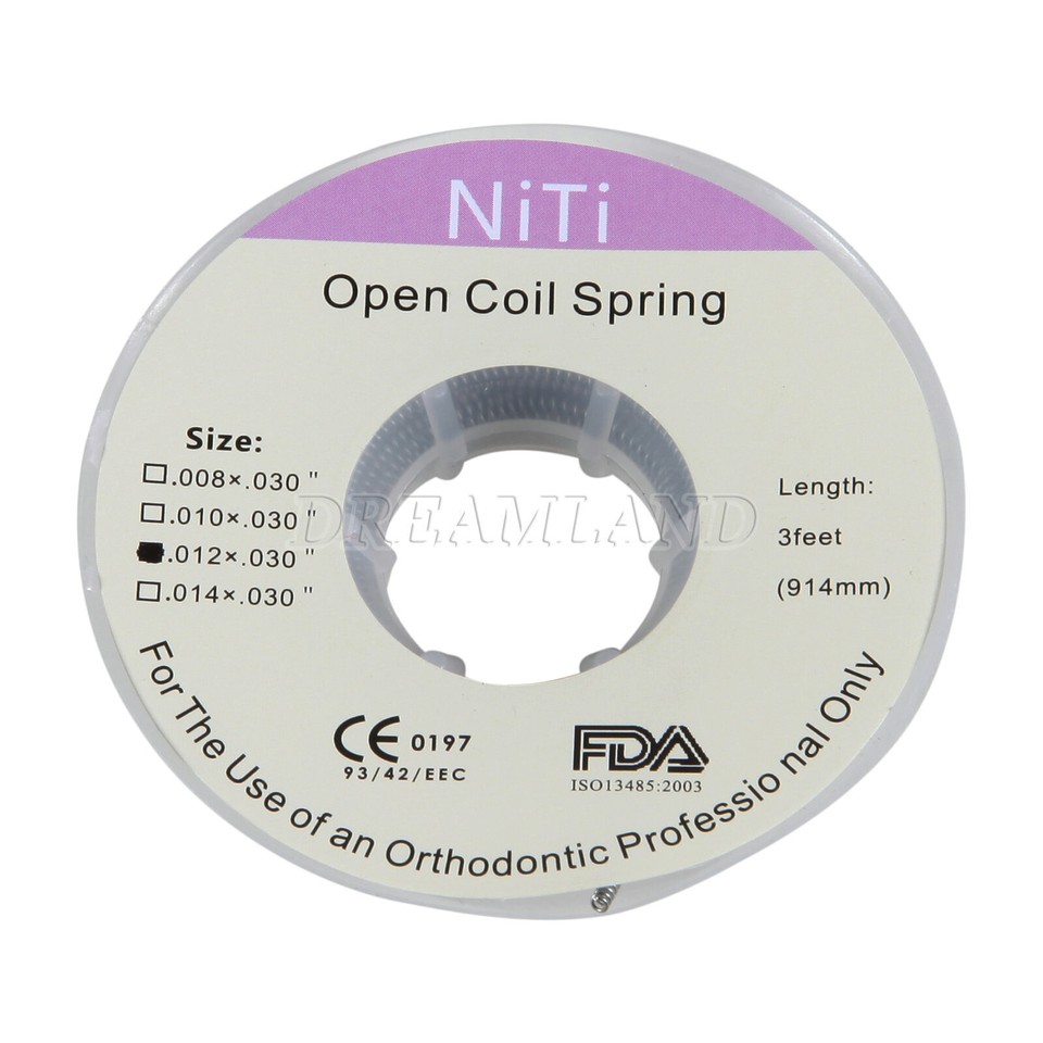 1 Roll Dental Orthodontic Niti Open Coil Spring Spool Dia.012 Inch ...