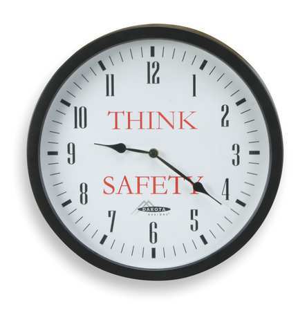 GRAINGER APPROVED 2CHX8 Analog Clock,Metal,14" Diameter 2CHX8 | eBay