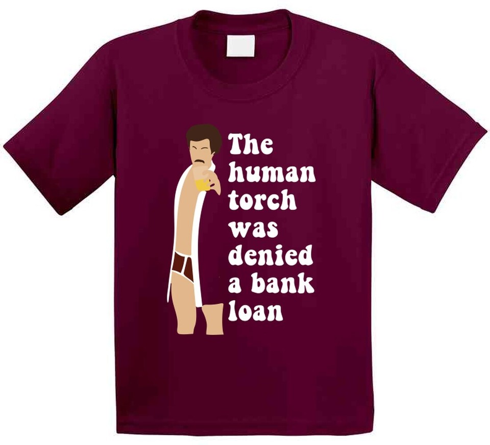 Anchorman Ron Burgundy Robe The Human Torch Was Denied A Bank Loan ...