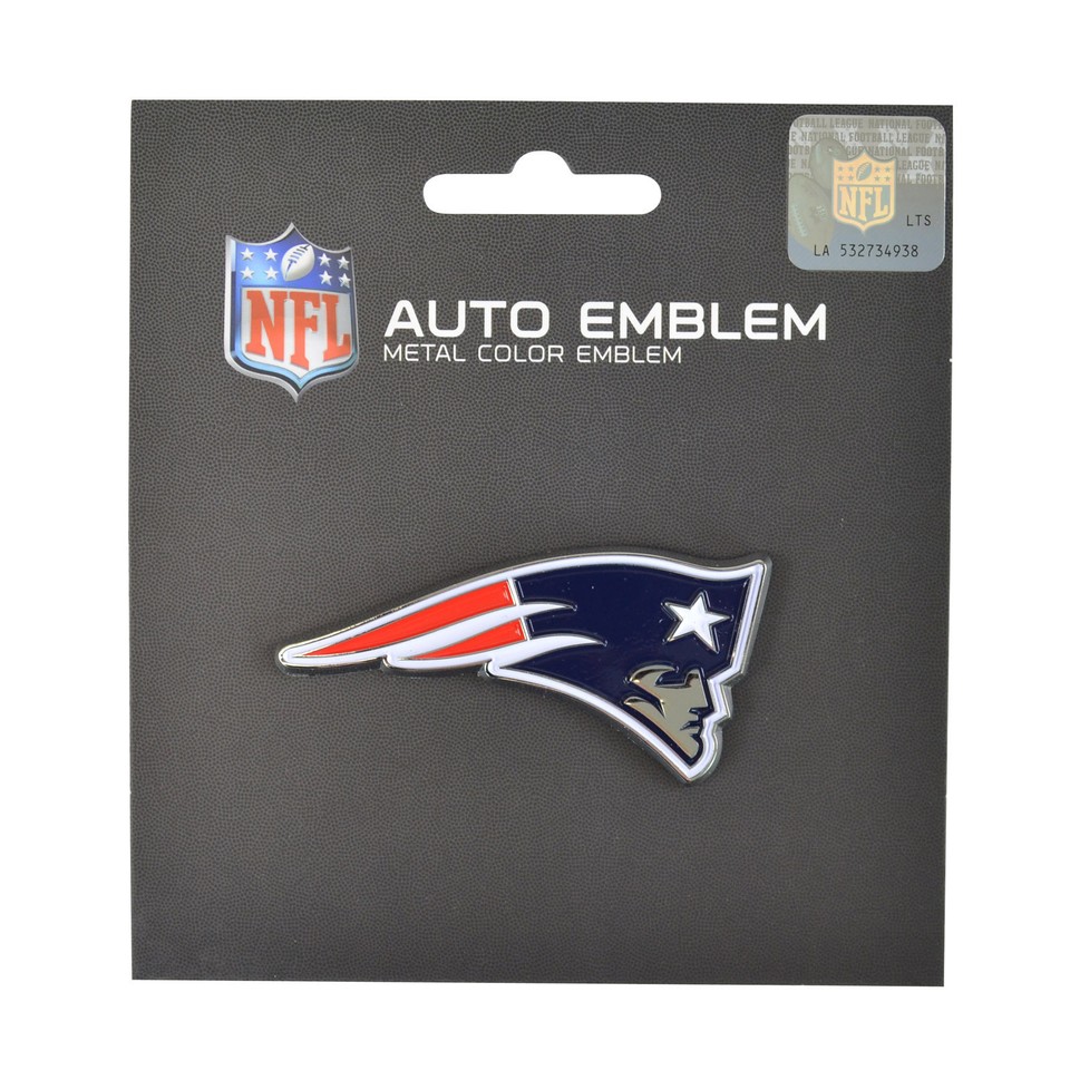 Official Licensed - NFL New England Patriots 3D Auto Metal Color Emblem ...