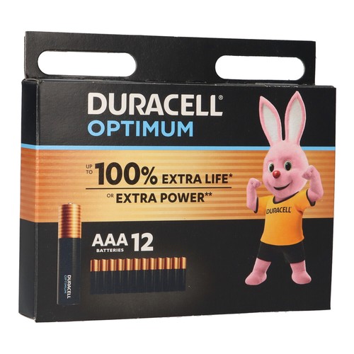Duracell MN2400 AAA Micro Batteria Optimum 12 Pezzi Blister ...
