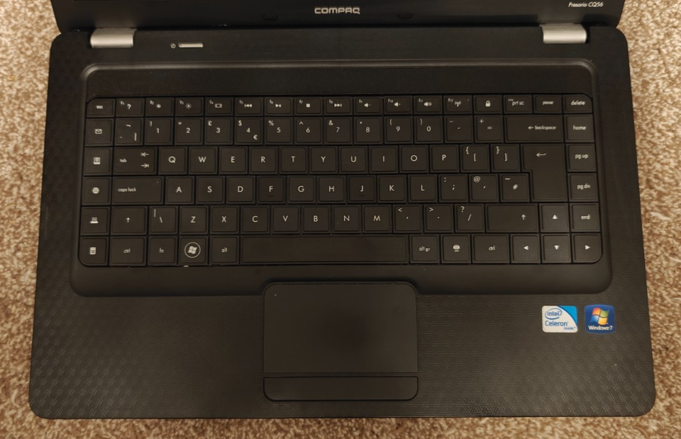 HP Compaq Presario CQ56 2.4GHz Laptop Windows 11 Office DVD SSD Webcam ...