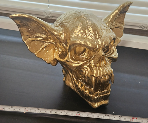GOLD Skull Goblin Horror Monster Figurine Collectible CUSTOM | eBay