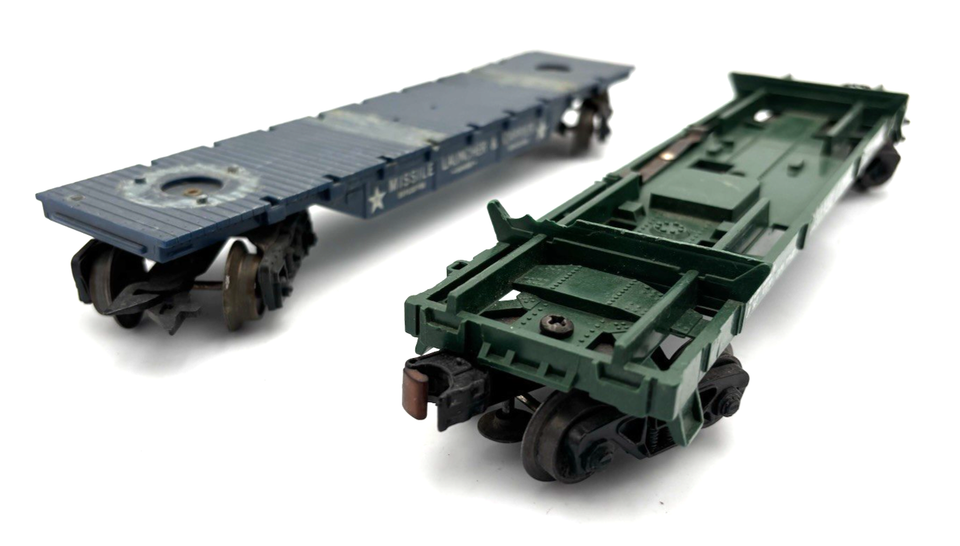 Lionel Helium Tank Unloading Car 3362, Missile Launcher Flat Car Both ...