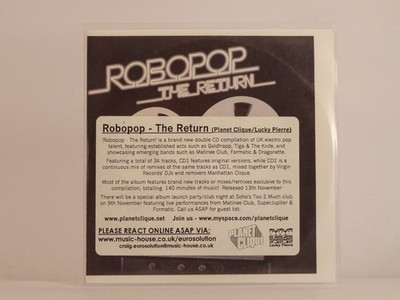 ROBOPOP THE RETURN (581) 17 Track Promo CD Album along with Picture ...