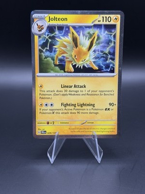 Jolteon 029/131 Cosmos Holo Prismatic Evolutions Mini Tin Costco Promo ...