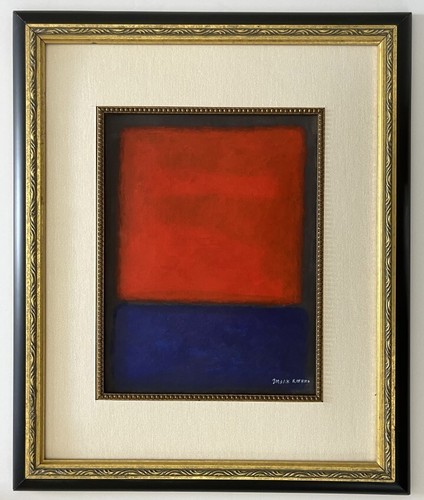 Mark Rothko Mixed Media 1903- 1970 Style Of Art Painting Hand Made Hand ...