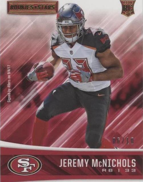 2017 Panini Rookies & Stars - Rookies Jeremy McNichols #233 Gold /10 ...