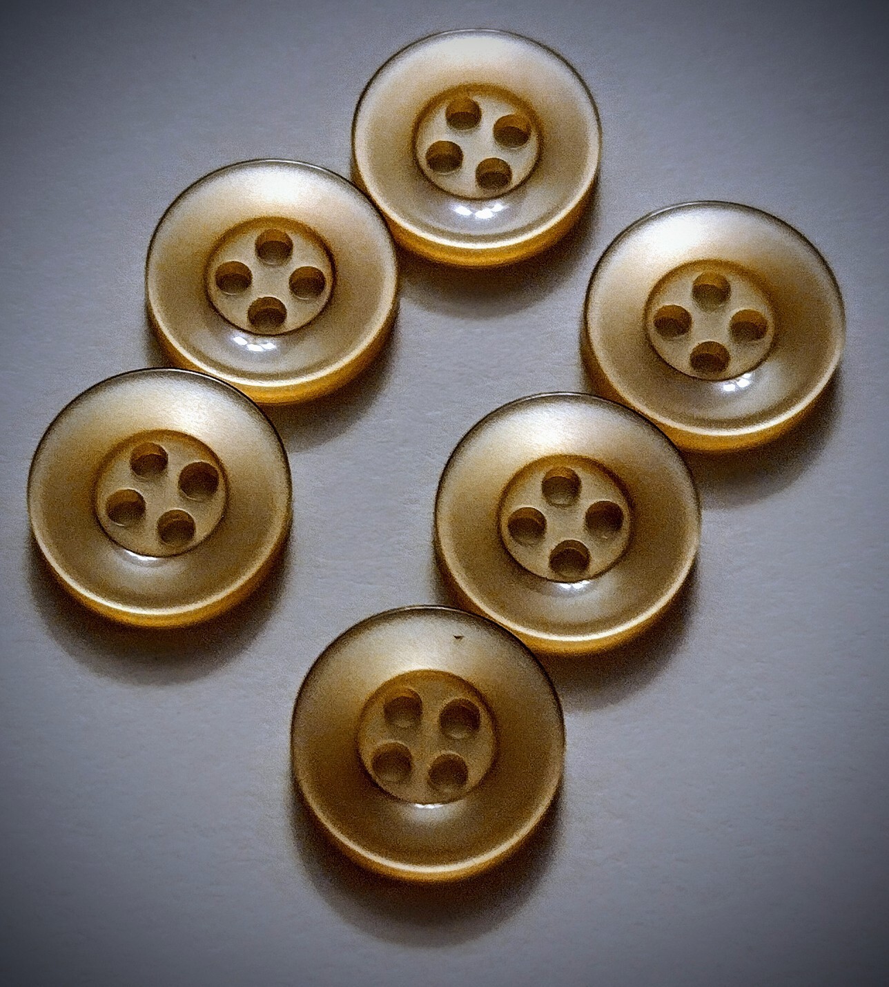 9/16" 4-Hole Tan Dress Shirt Buttons | eBay