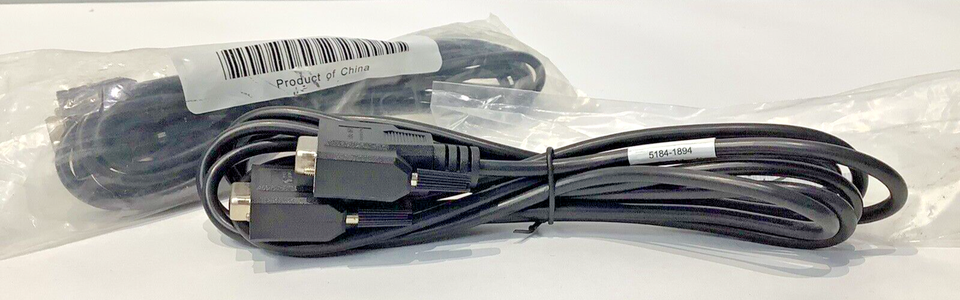 New HP 5184-1894 2.5m (8.2ft) DB-9 Serial Console Port Cable for ...